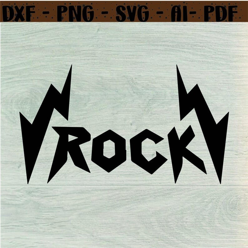 Rock Hand Svg Rock on Hand Svg Rock Hand Cricut Rock Hand Silhouette ...