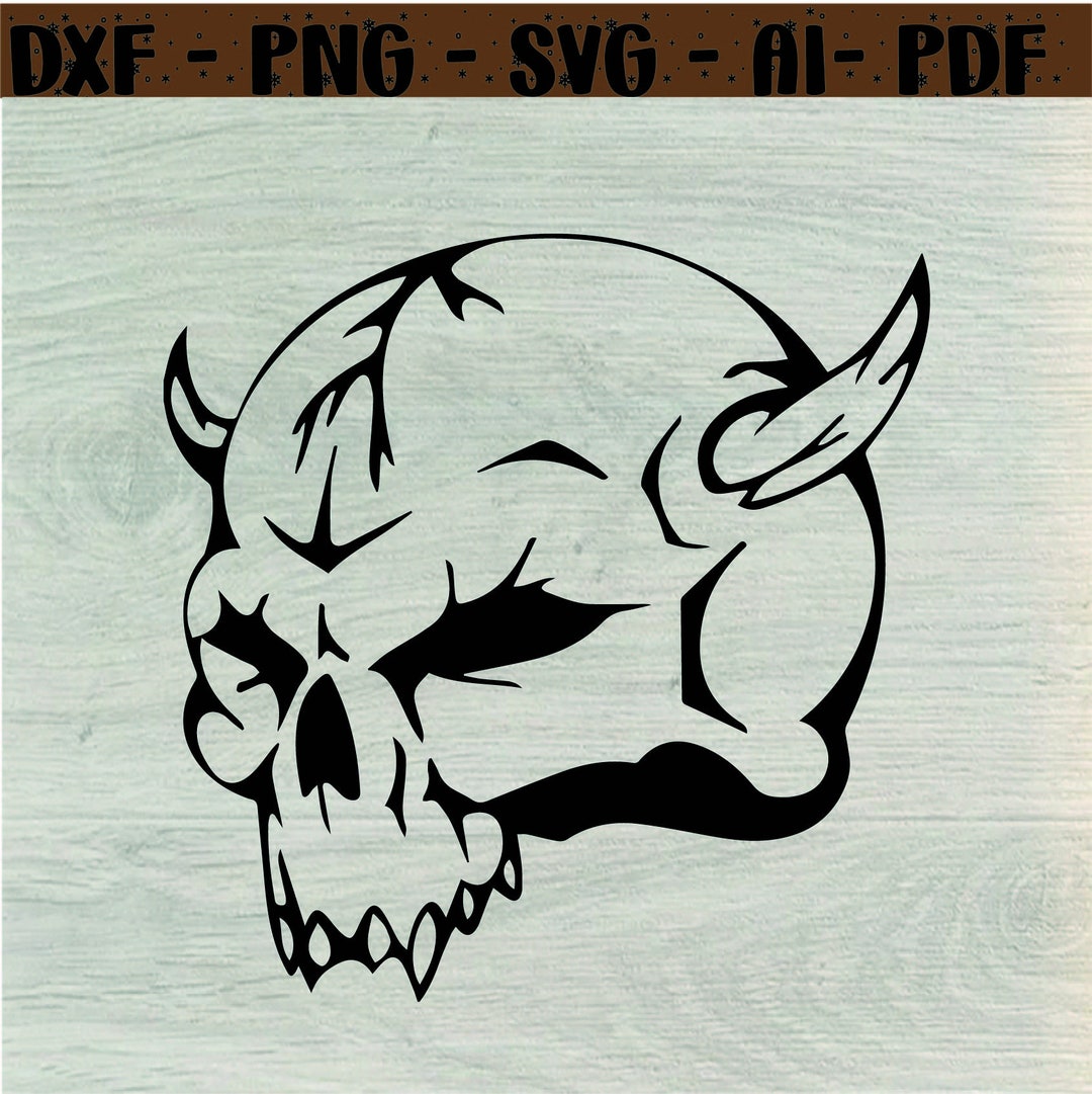 Angel Devil Skull Svg, Good and Bad Clipart, Saint and Demon Cut File ...