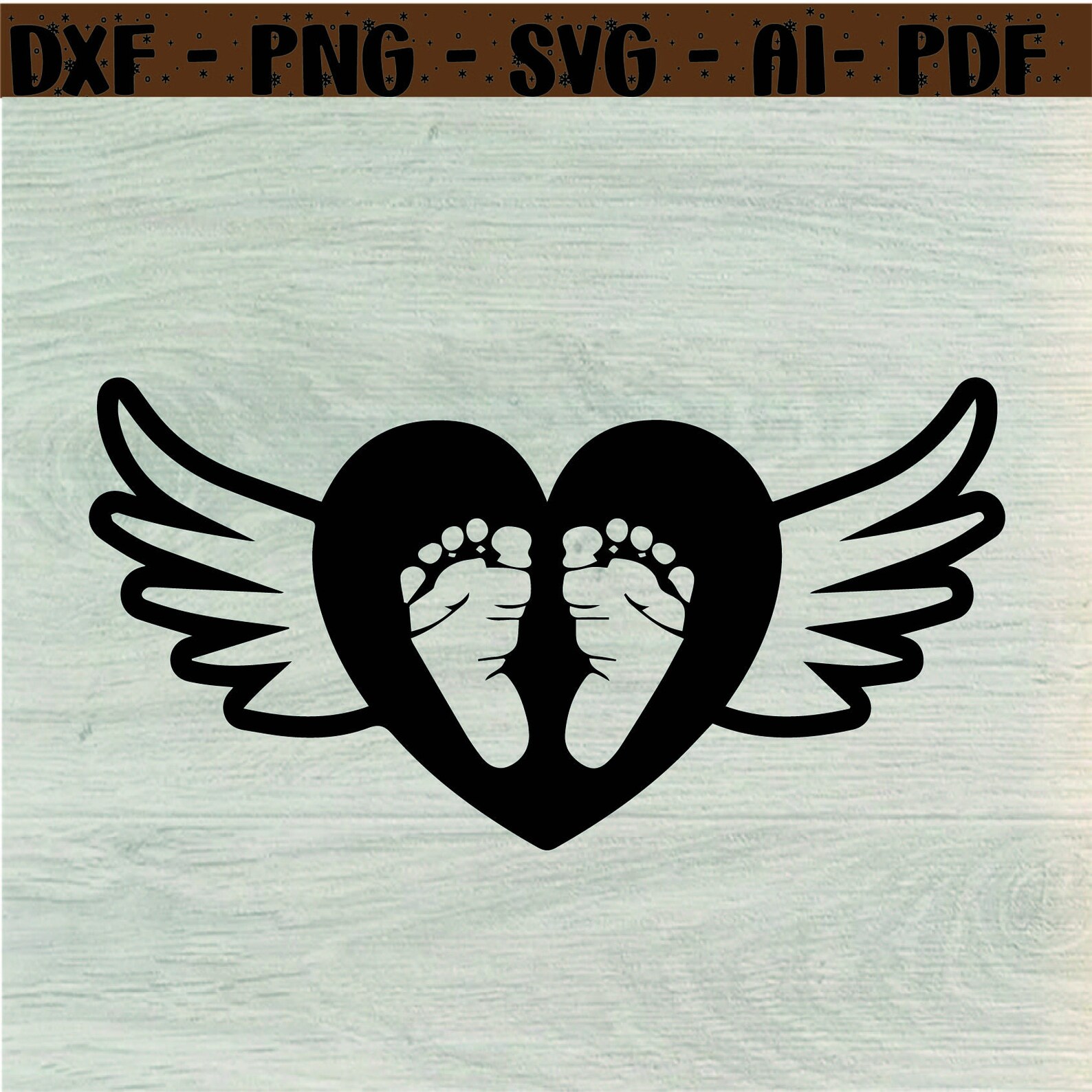 Angel Baby Svg, Angel Wings and Halo, Infant Loss Memorial Svg ...