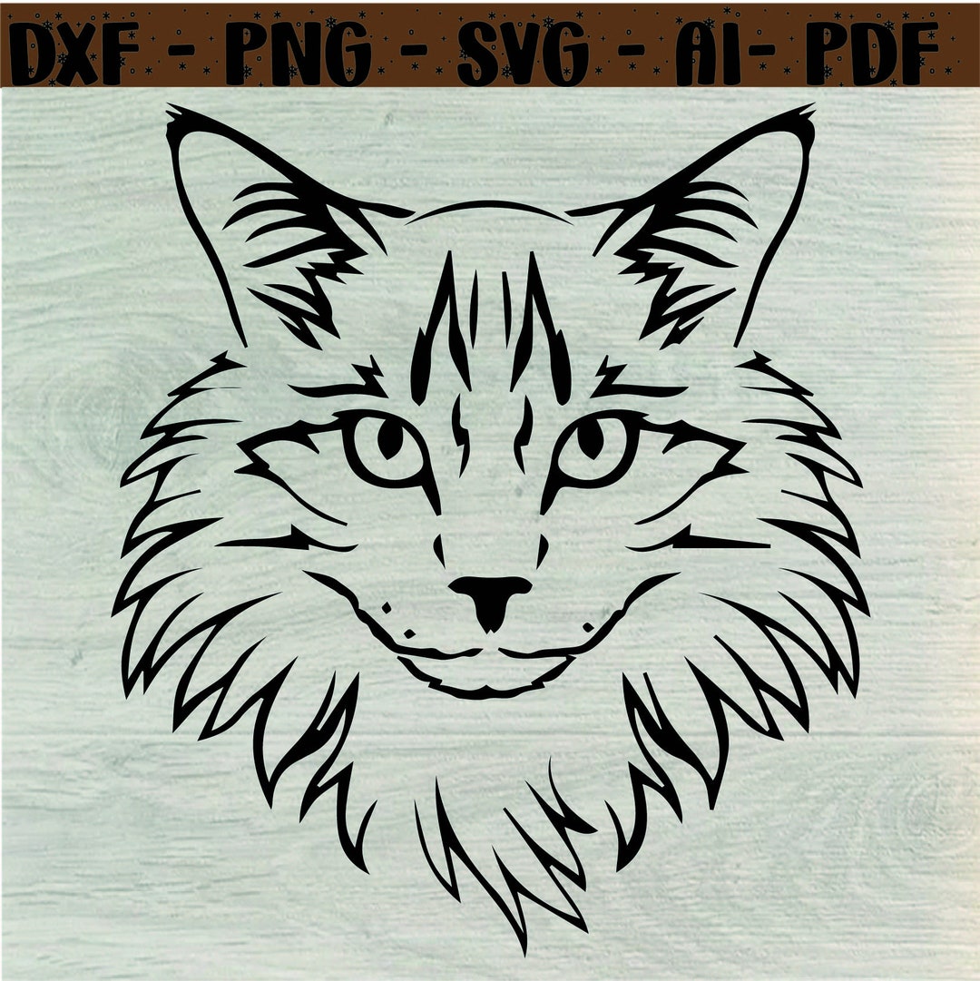 Cute Cat Svg Files, Cat Svg Bundle, Cat Face Svg, Cat Design Svg ...