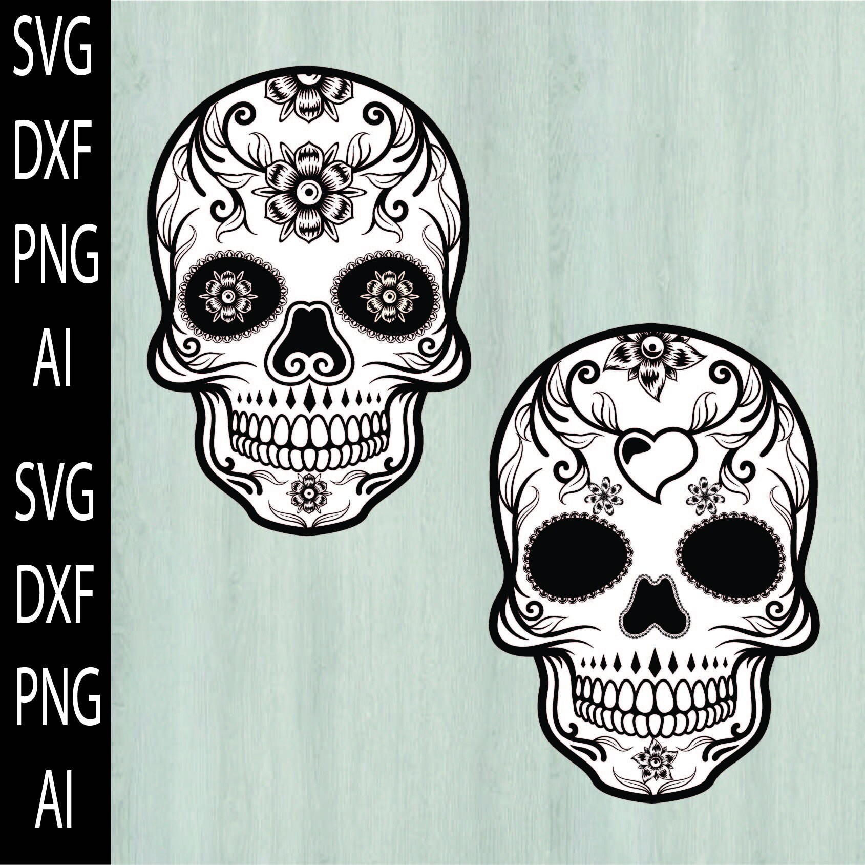 Skull SVG, Skull SVG Bundle, Skull Png, Skull Clipart, Skull Svg Files ...