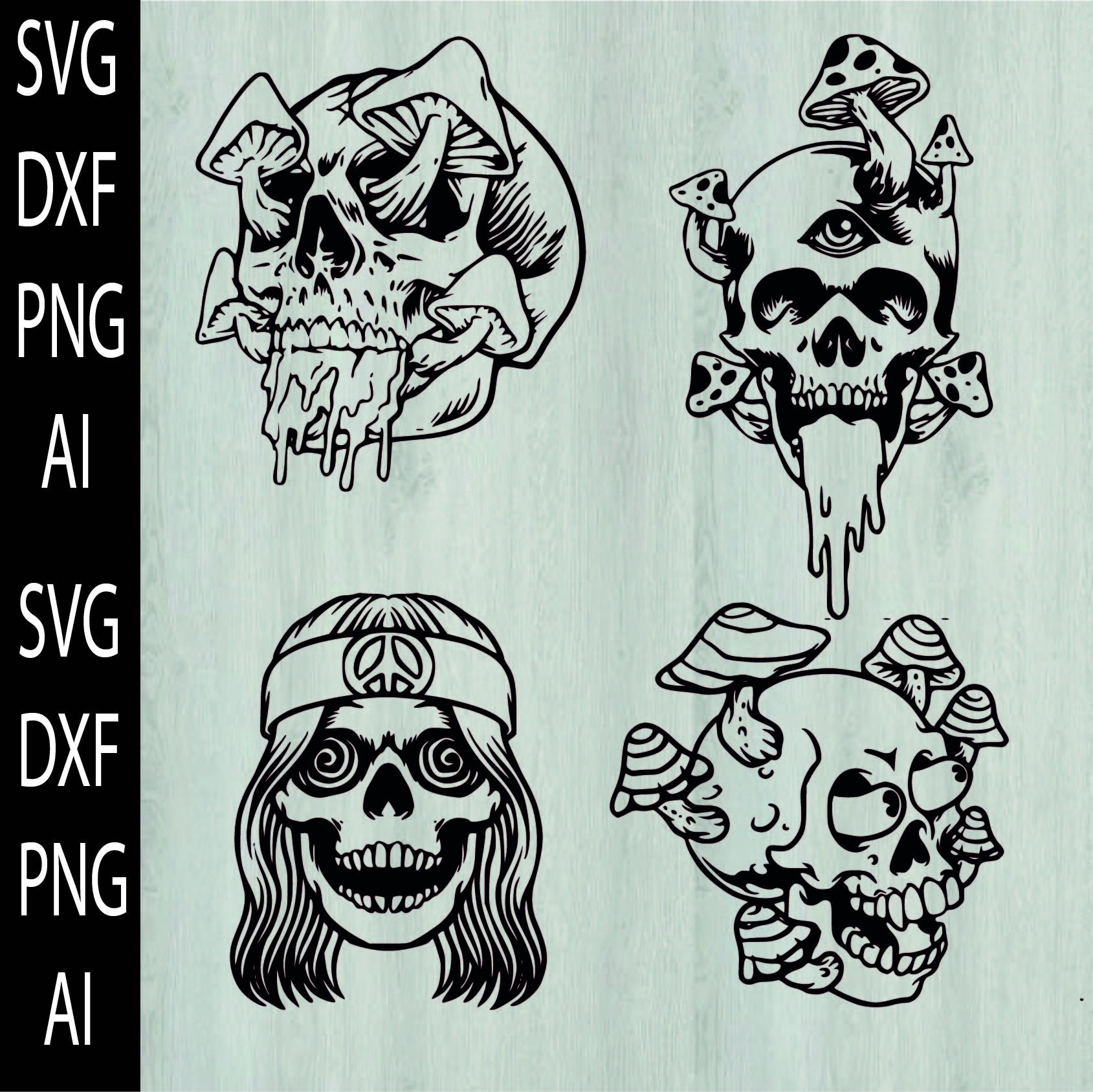 Skull SVG, Skull SVG Bundle, Skull Png, Skull Clipart, Skull Svg Files ...