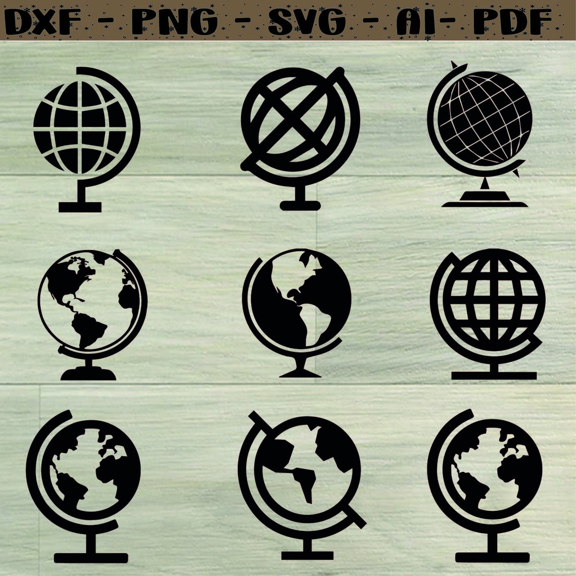 World Svg - World Logo- Globe SVG/ Planet Earth Svg/ Earth Svg/ Globe ...