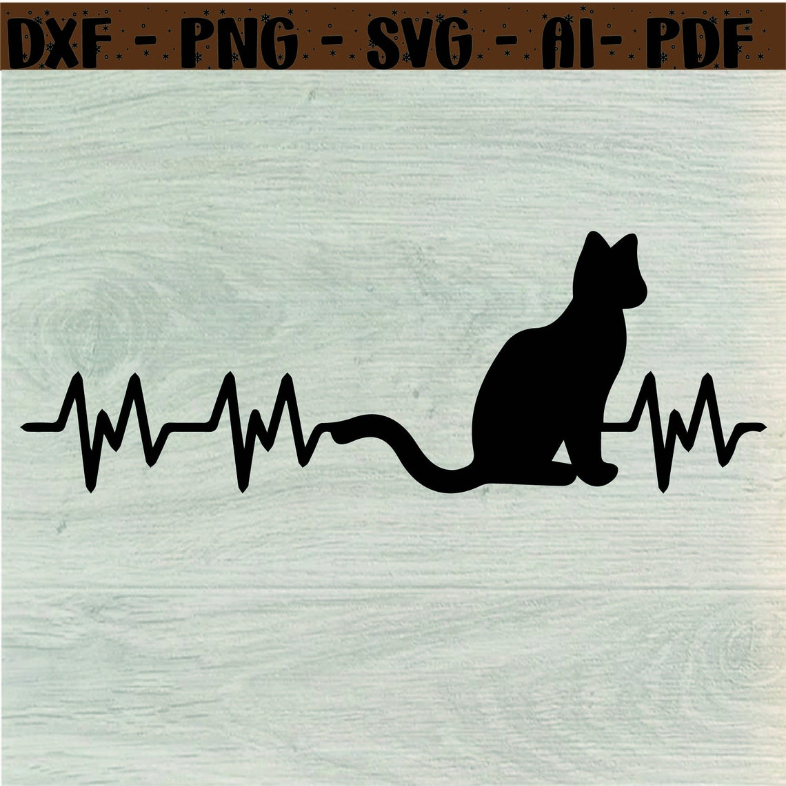 Cat in Heart SVG, Cat Paws SVG, Cat Footprints SVG, Cat Lover Svg, Cat ...