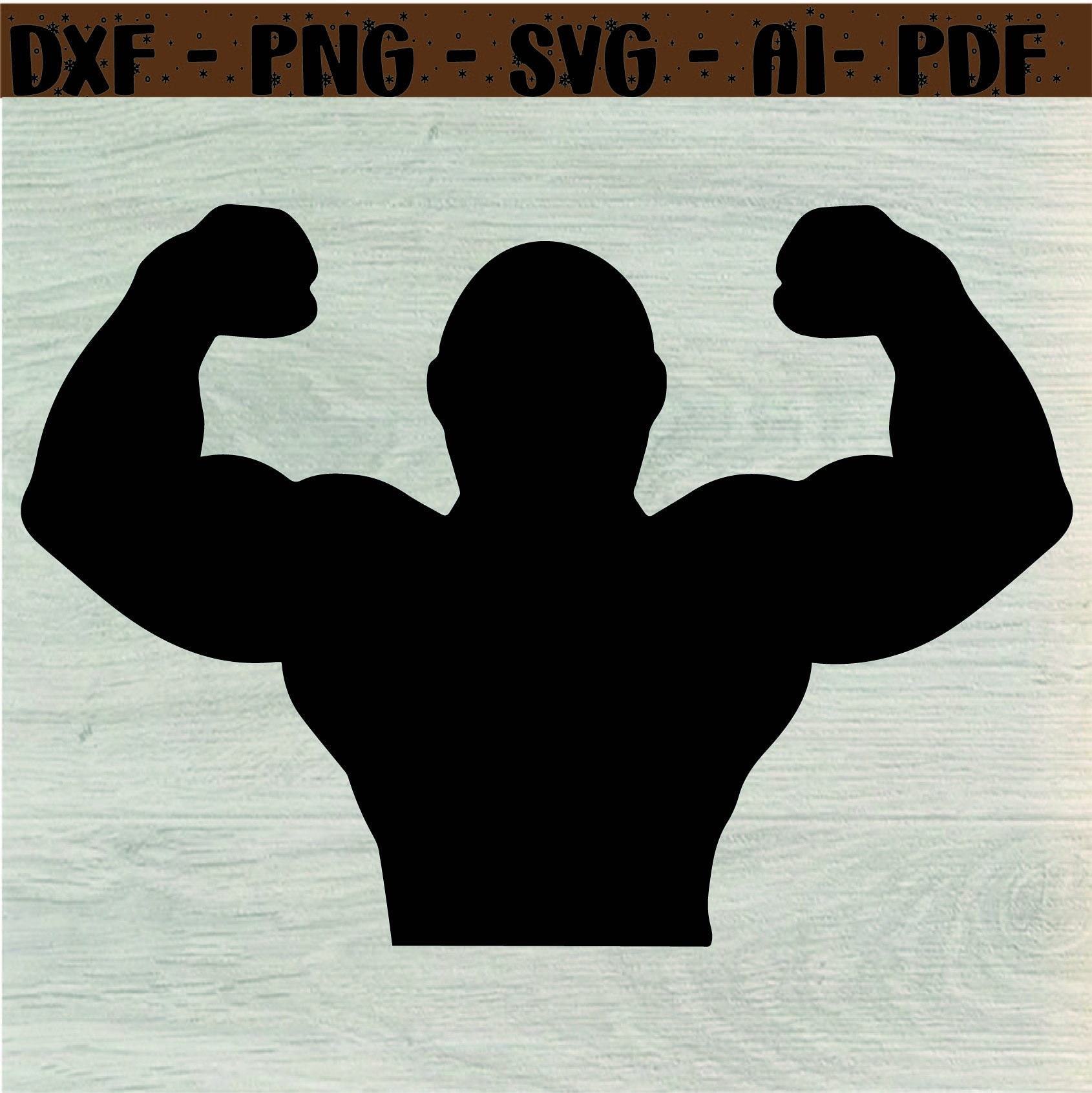 Muscles Svg, Bodybuilding Svg, Muscular Body Svg, Body Building, Man ...