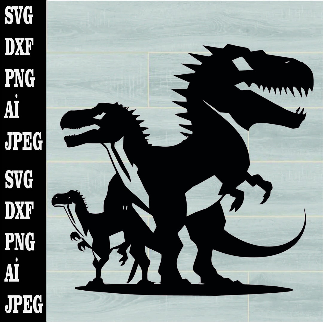 Dinosaur SVG, T-rex SVG, Cut Files for Cricut, Silhouette, Glowforge ...
