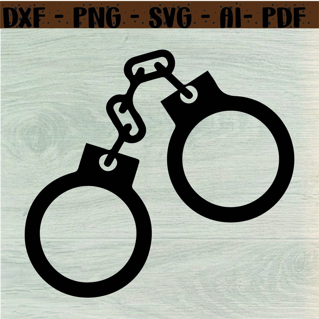 Handcuffs Svg Hand Cuffs Svg Police Svg Silhouette Vector Police Png ...
