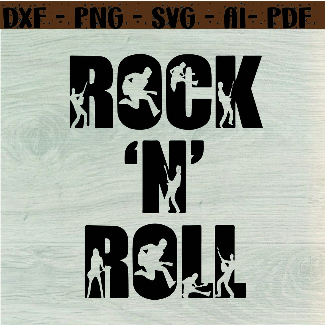 Rock N Roll SVG, Rock and Roll Music SVG, Guitar SVG, Rock Hand Svg ...