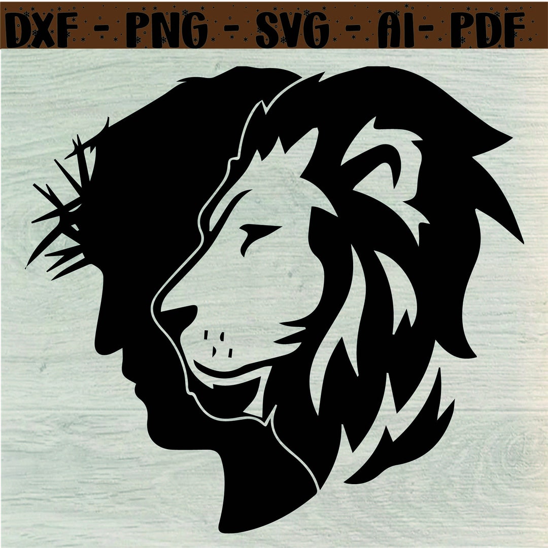 Jesus Lion SVG File Laser Cut Files Judah Christ for Cricut Silhouette ...
