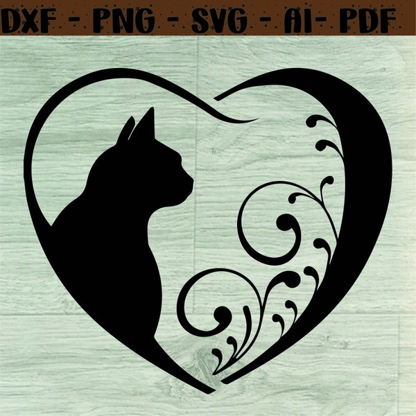 Cat Svg - Etsy