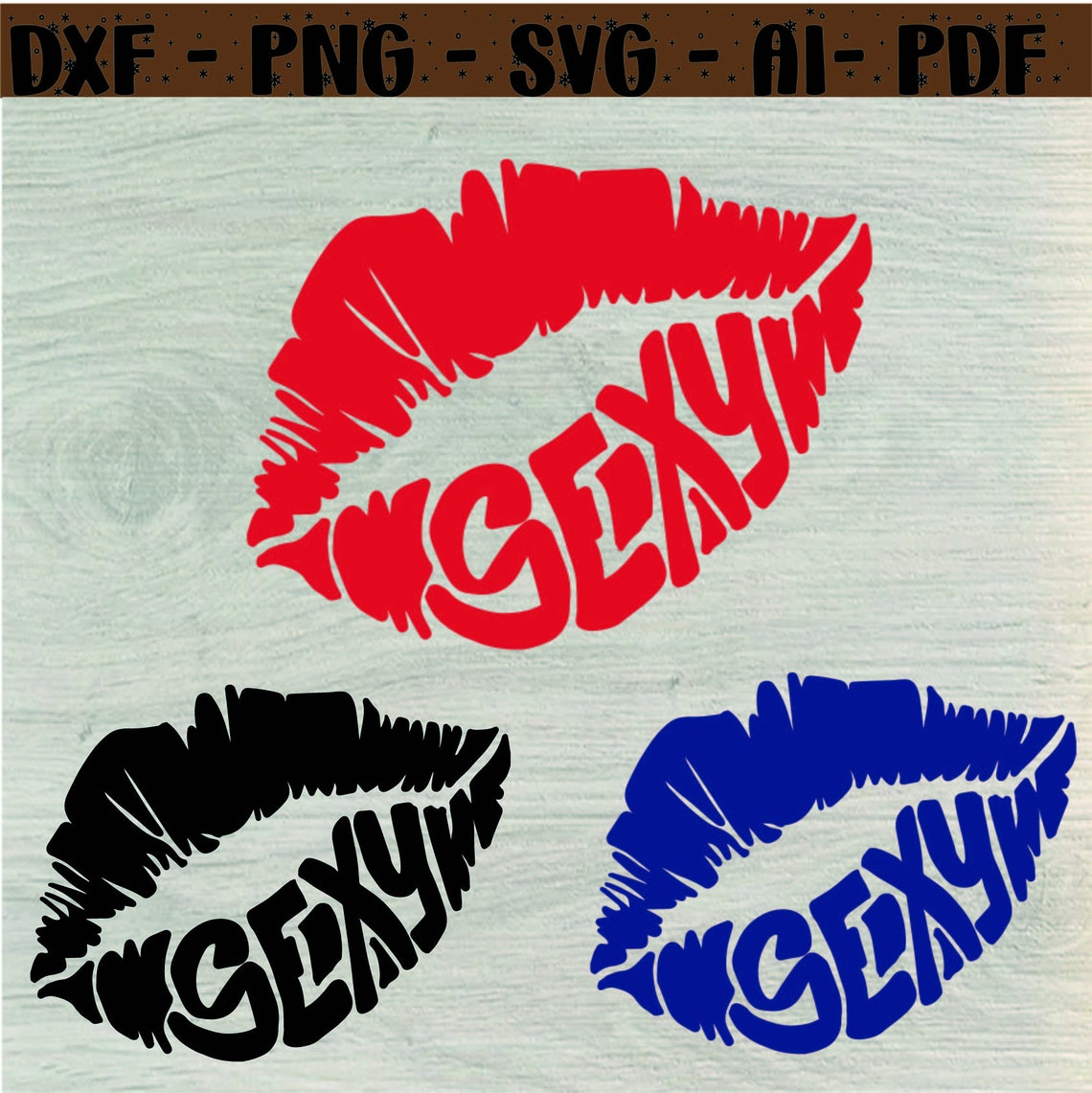 Lips Svg for Cricut, Kiss Svg, Red Lips Svg Png Eps Dxf Files Instant ...