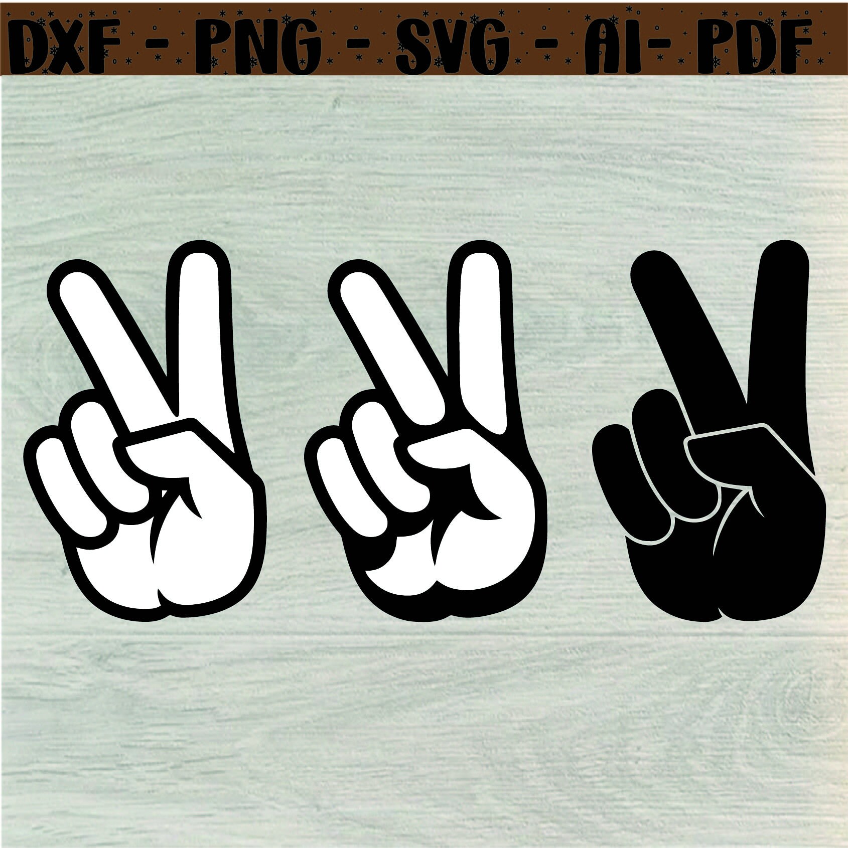 Peace Sign SVG - Peace SVG - Peace Sign Silhouette - Peace Sign Bundle ...