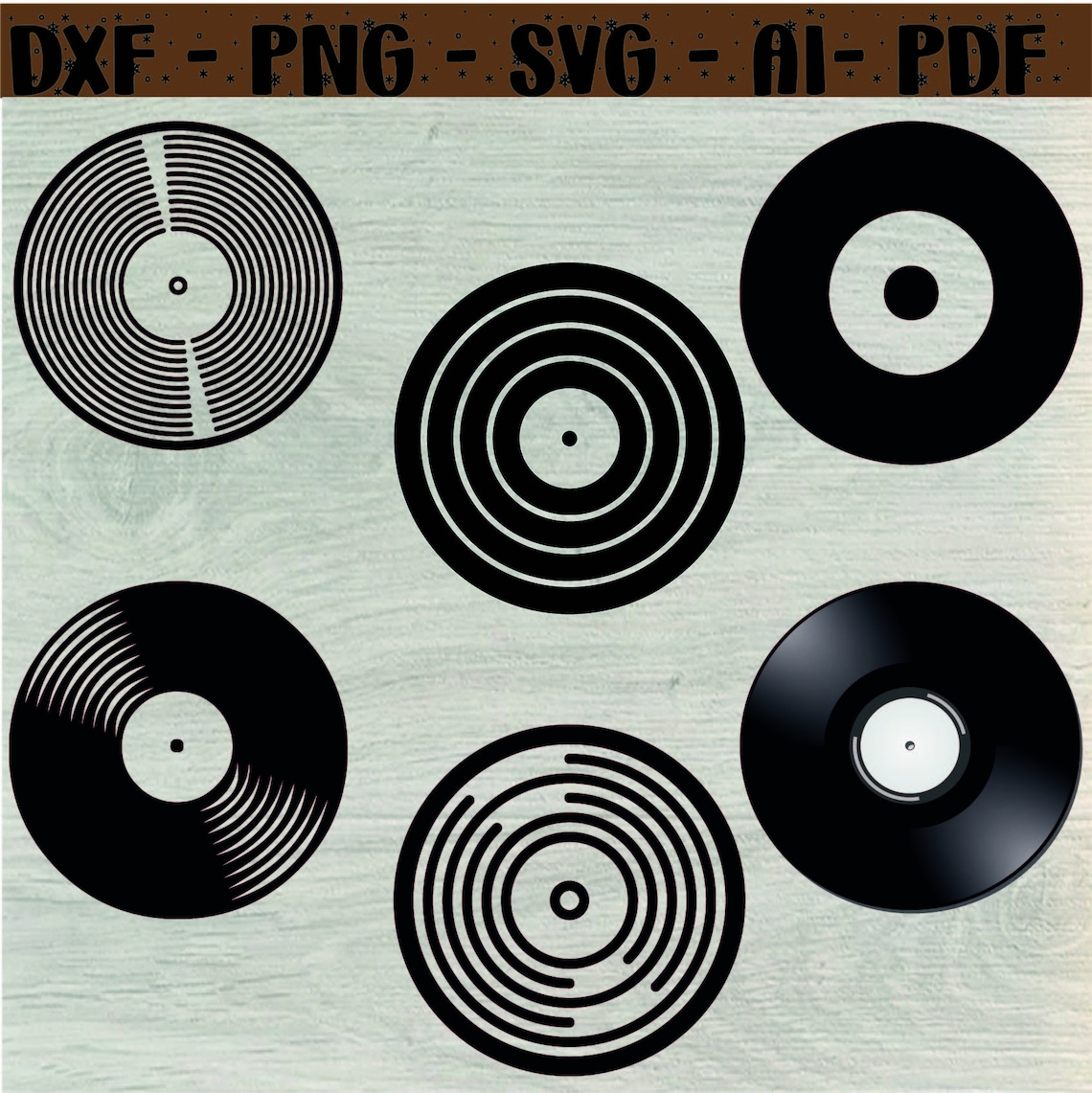 Vinyl Record Svg. Vinyl Record Bundle Svg. Melting Vinyl Record Svg ...