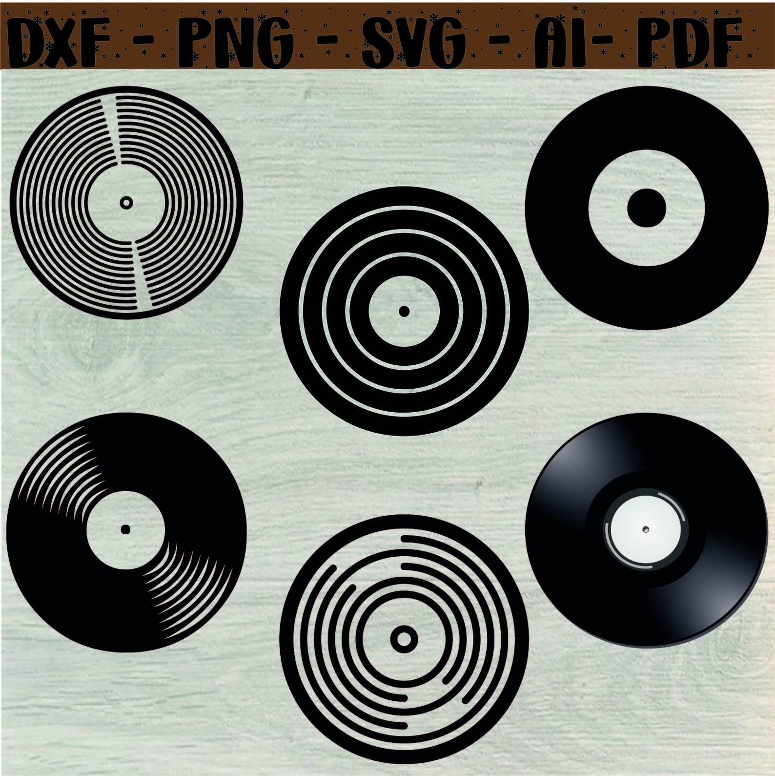 Vinyl Record Svg. Vinyl Record Bundle Svg. Melting Vinyl Record Svg ...