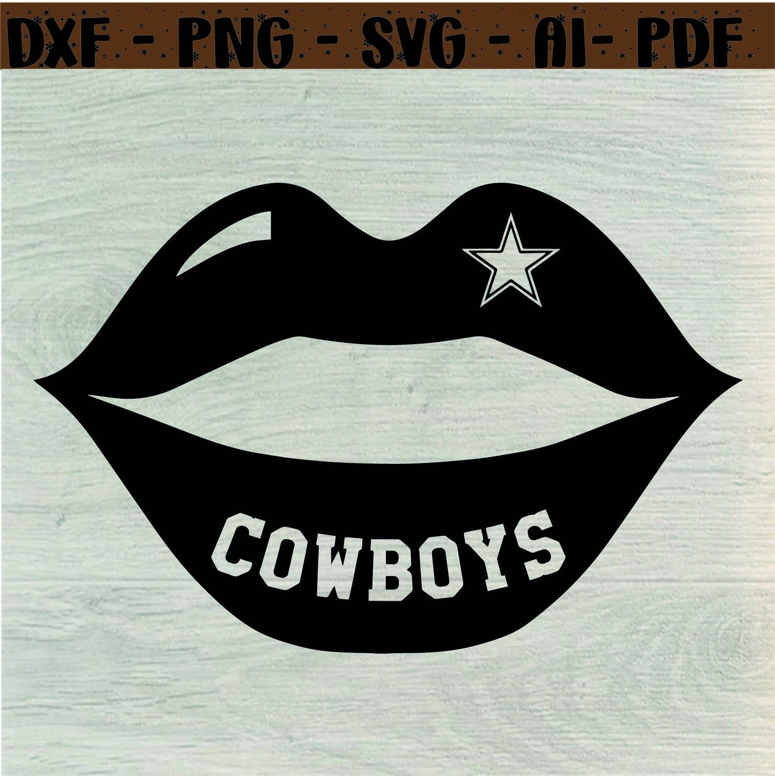 Cowboys Lips SVG, Cowboys Football Svg, Football Lips Svg, Cowboys Lips ...