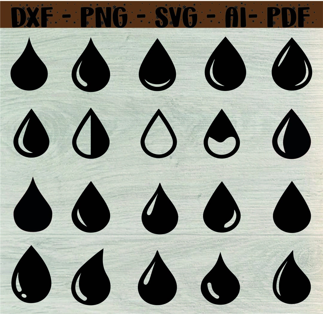 Drop SVG Bundle, Water Drop Svg, Drop Svg, Water Drop Clipart, Water Bottle Svg, Water Drop ...