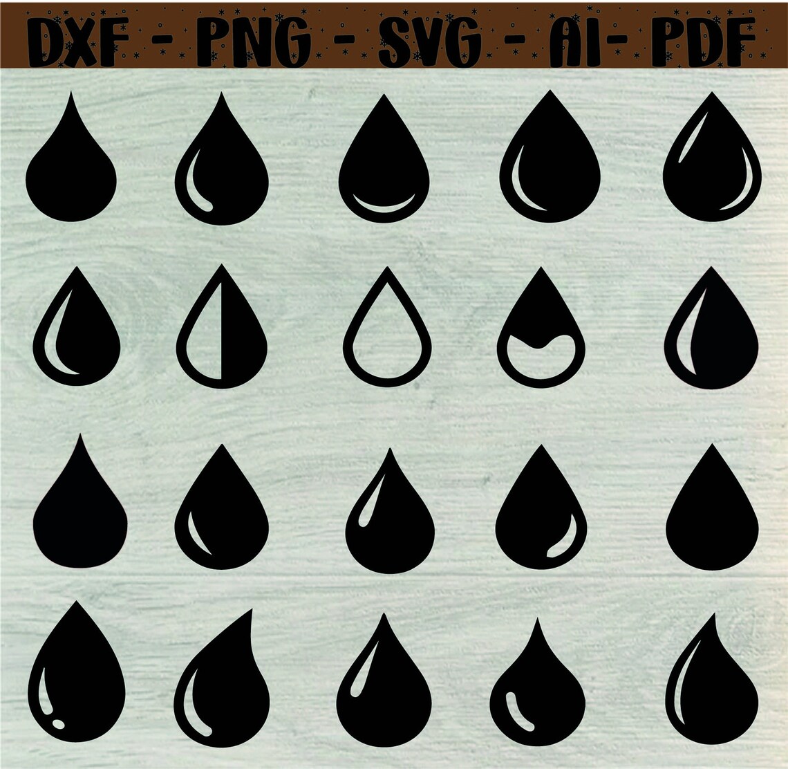 Drop SVG Bundle, Water Drop Svg, Drop Svg, Water Drop Clipart, Water ...