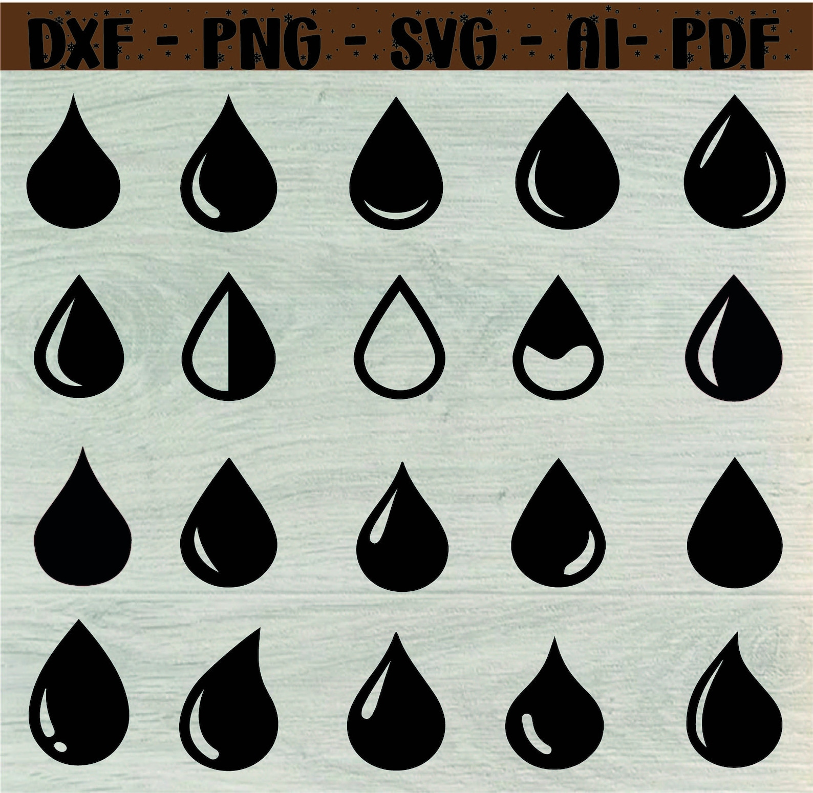 Drop SVG Bundle, Water Drop Svg, Drop Svg, Water Drop Clipart, Water ...