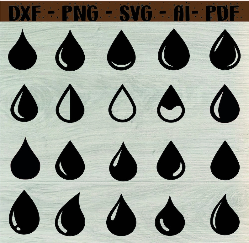 Drop SVG Bundle, Water Drop Svg, Drop Svg, Water Drop Clipart, Water ...