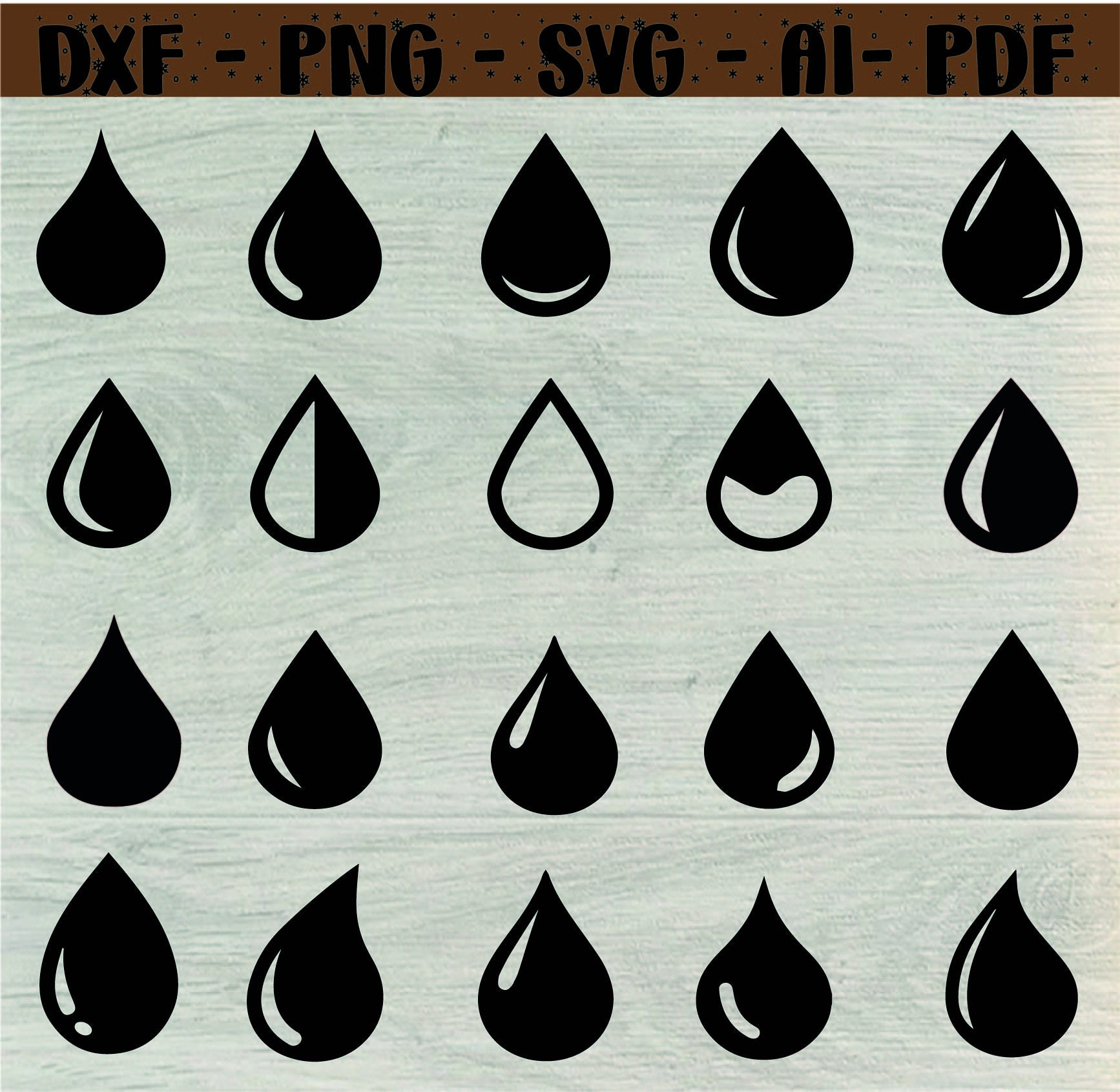 Drop SVG Bundle, Water Drop Svg, Drop Svg, Water Drop Clipart, Water ...