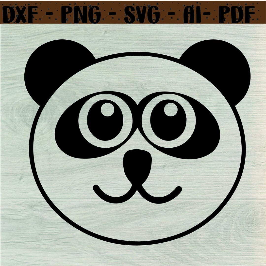Panda Svg, Cute Panda Svg, Panda Face Svg, Panda Cut Files for Cricut ...