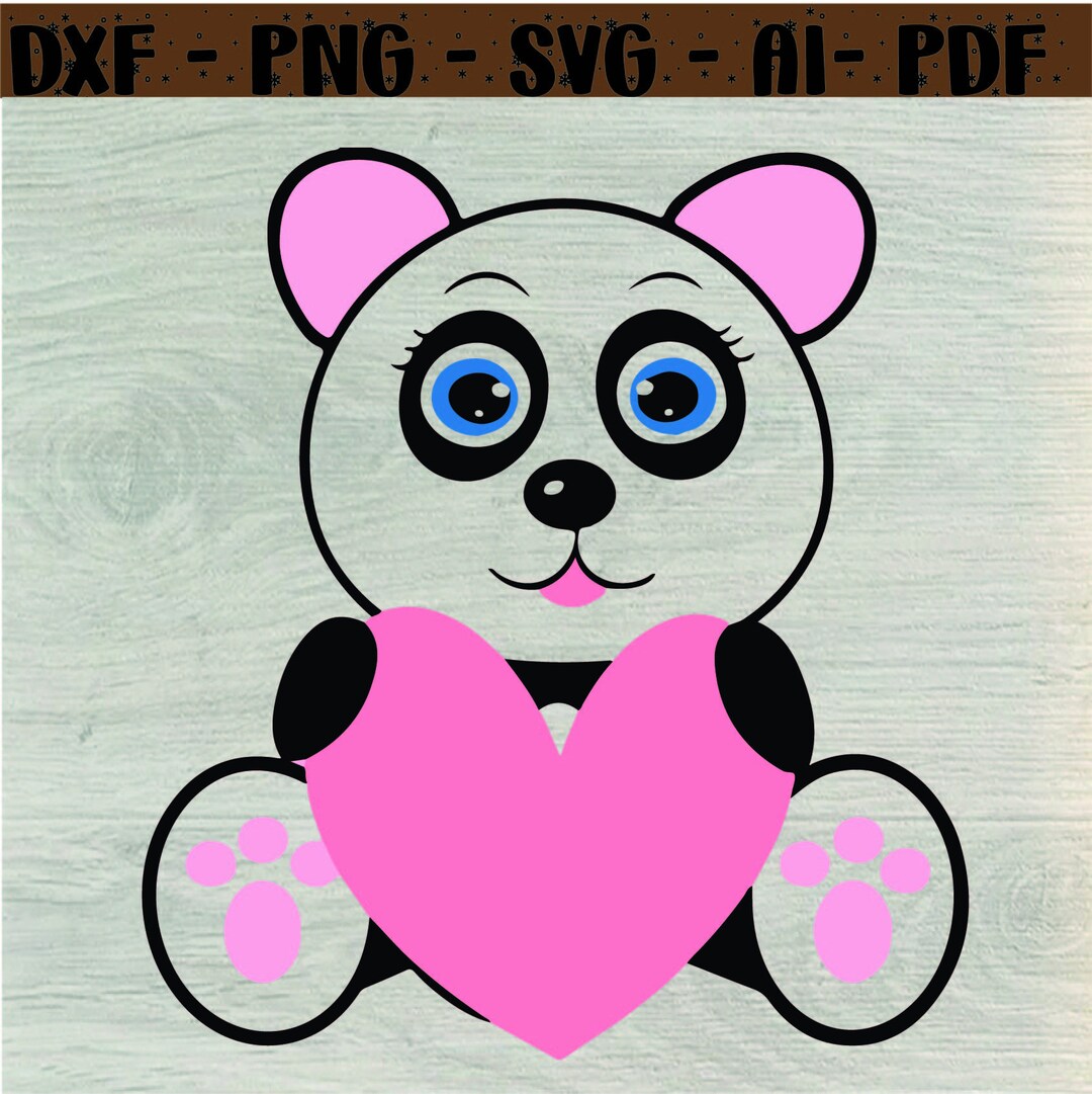 Panda SVG, Panda Face SVG File, Cute Panda Head, Clipart,cuttable Baby ...