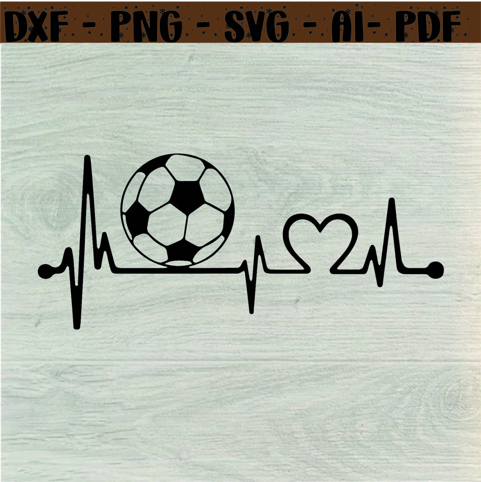 Football Ball SVG - Football Heart SVG - Football Heartbeat SVG ...
