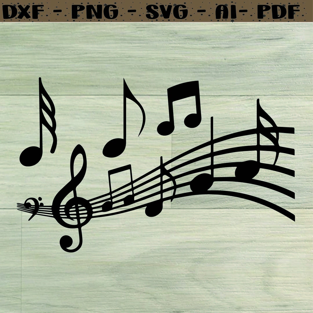 Music Notes SVG Bundle, Music Notes for Digitial Download, Music SVG ...