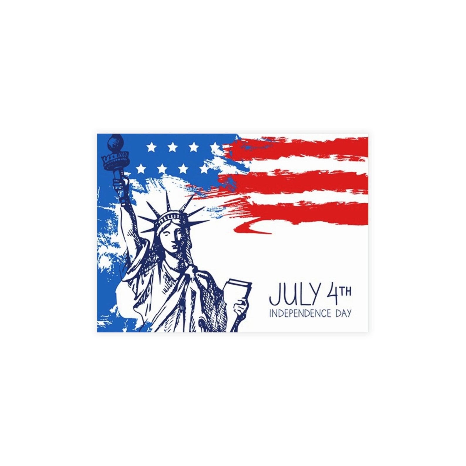 Independence Day Postcard Bundles (envelopes Included) - Etsy