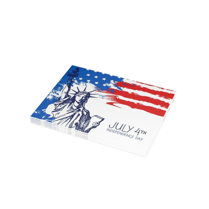 Independence Day Postcard Bundles (envelopes Included) - Etsy