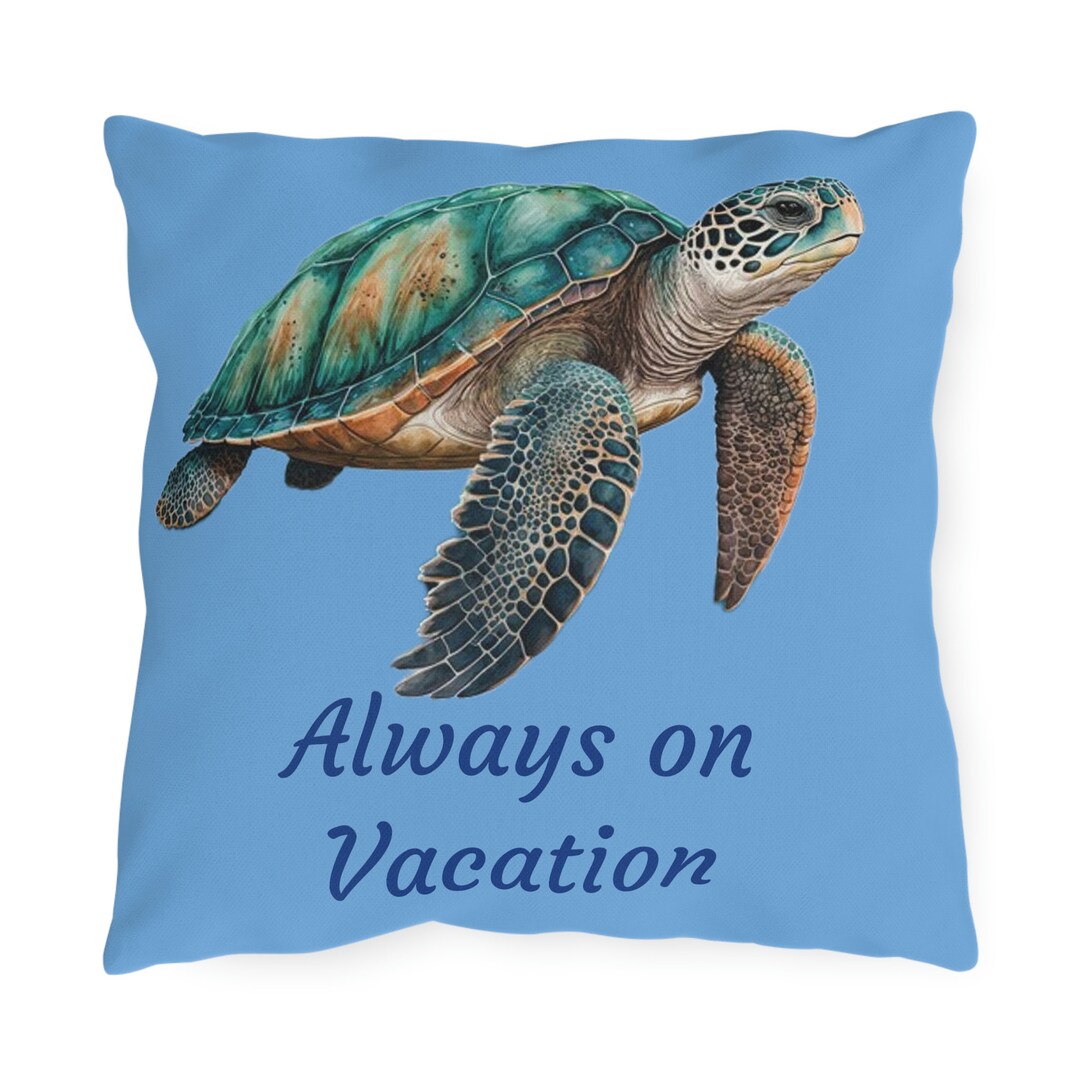 Sea Turtle Outdoor Pillow - Etsy