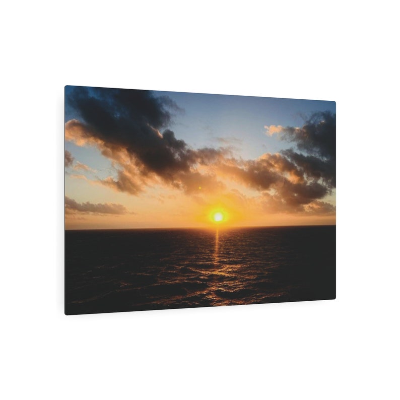 Ocean Sunset Metal Art Sign - Etsy