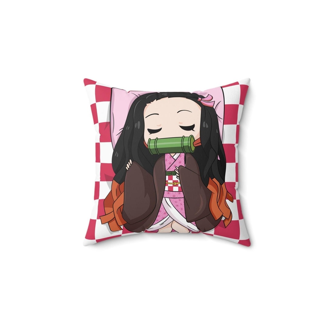 Spun Polyester Square Pillow, Anime Decor, Anime Cushion, Manga Room ...