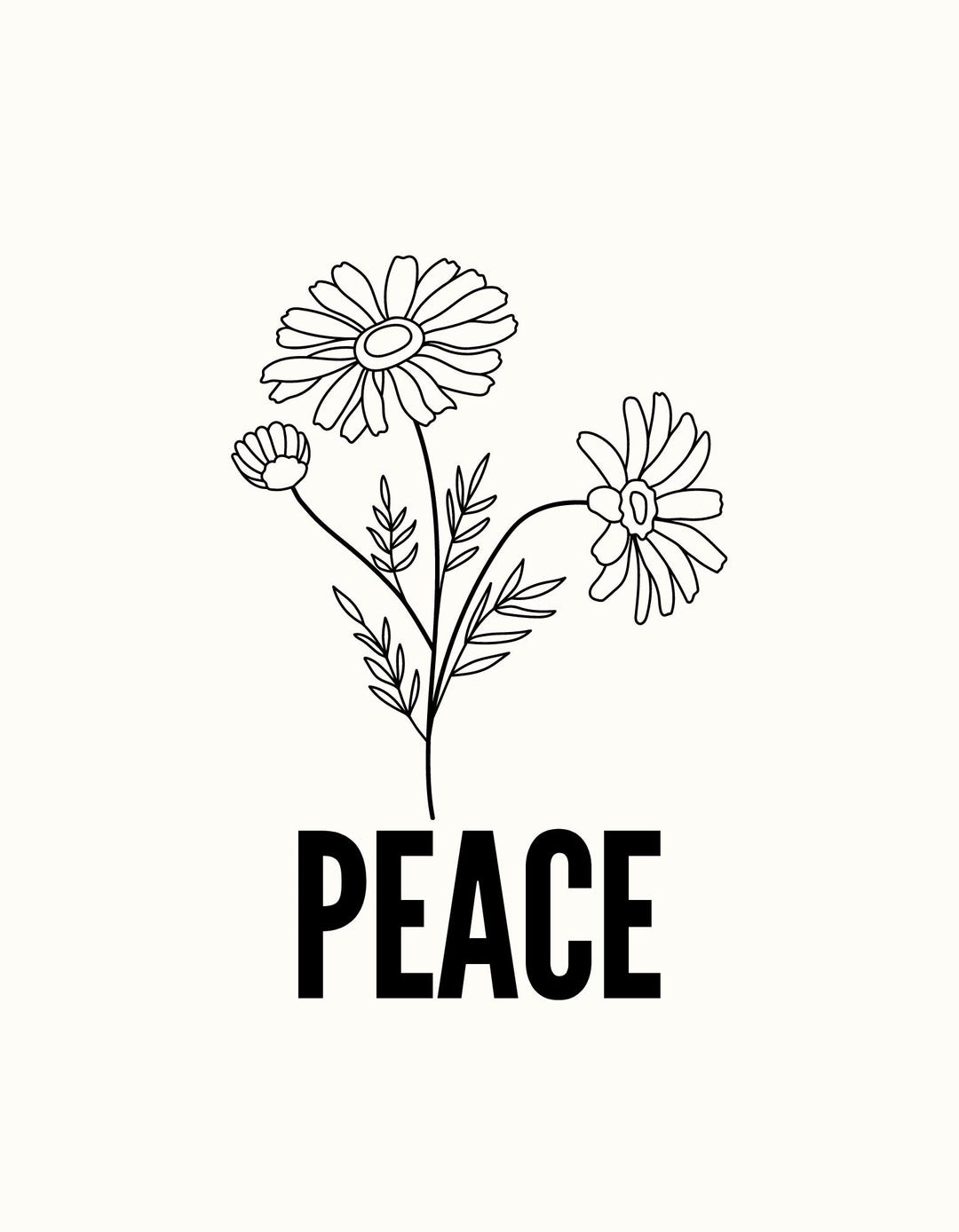 Peace Digital Download, PNG and SVG. Perfect for Tshirts, Stickers, or ...