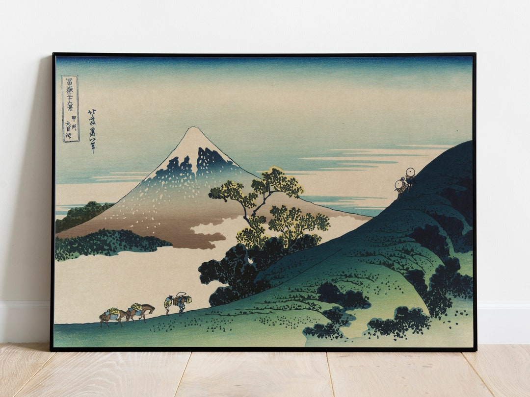 Vintage Japanese Mountainscape - Printable Art - Instant Digital ...