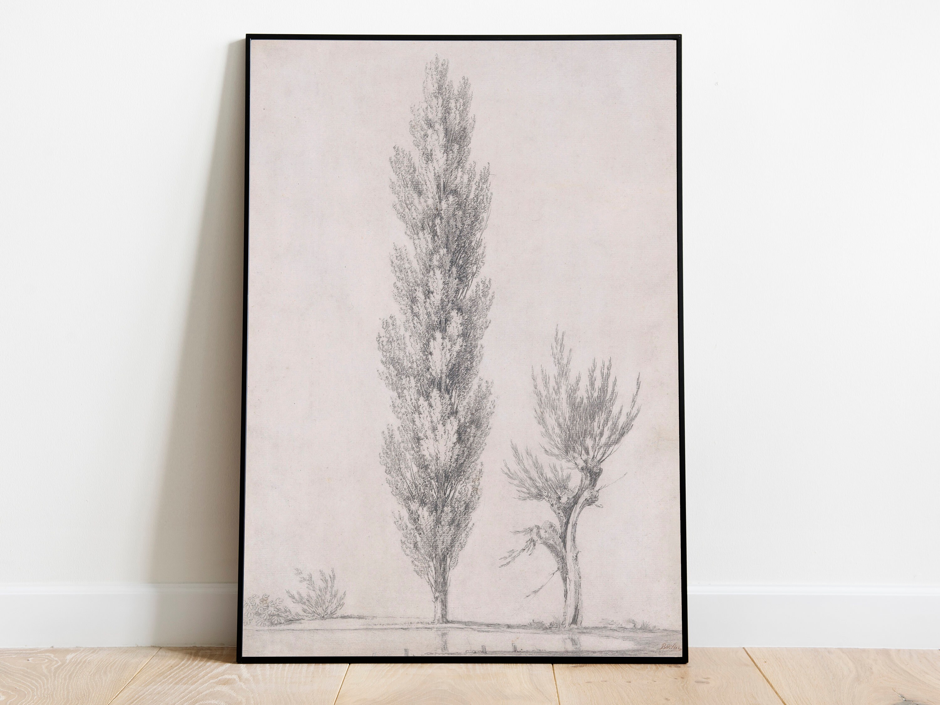 Simple Tree Sketch Printable Art Instant Digital Download Print Artwork ...