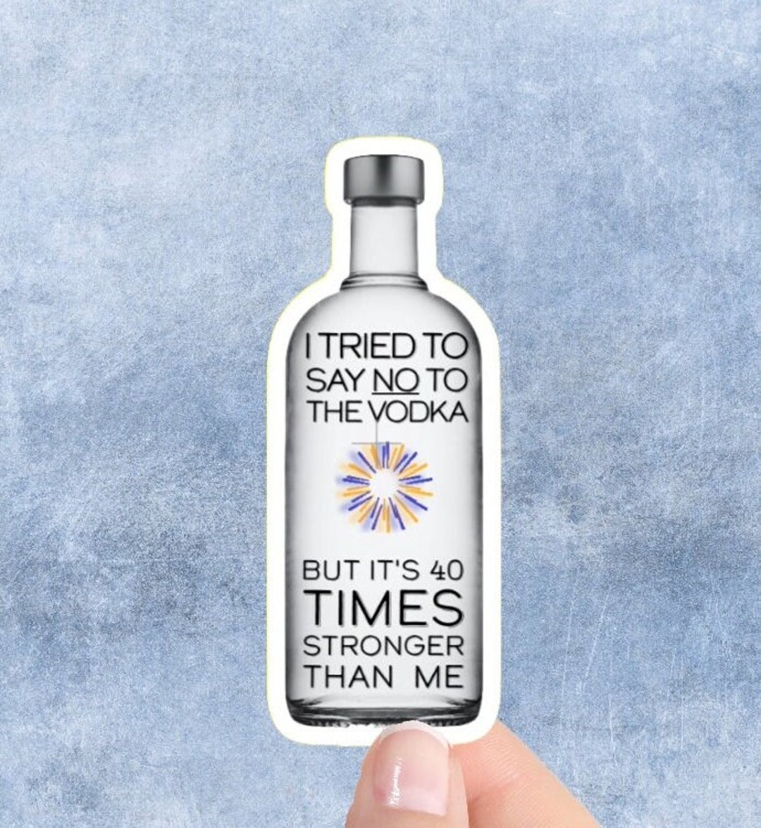 NO TO VODKA Sticker Alcohol Decal Vodka Lovers Gift Funny - Etsy