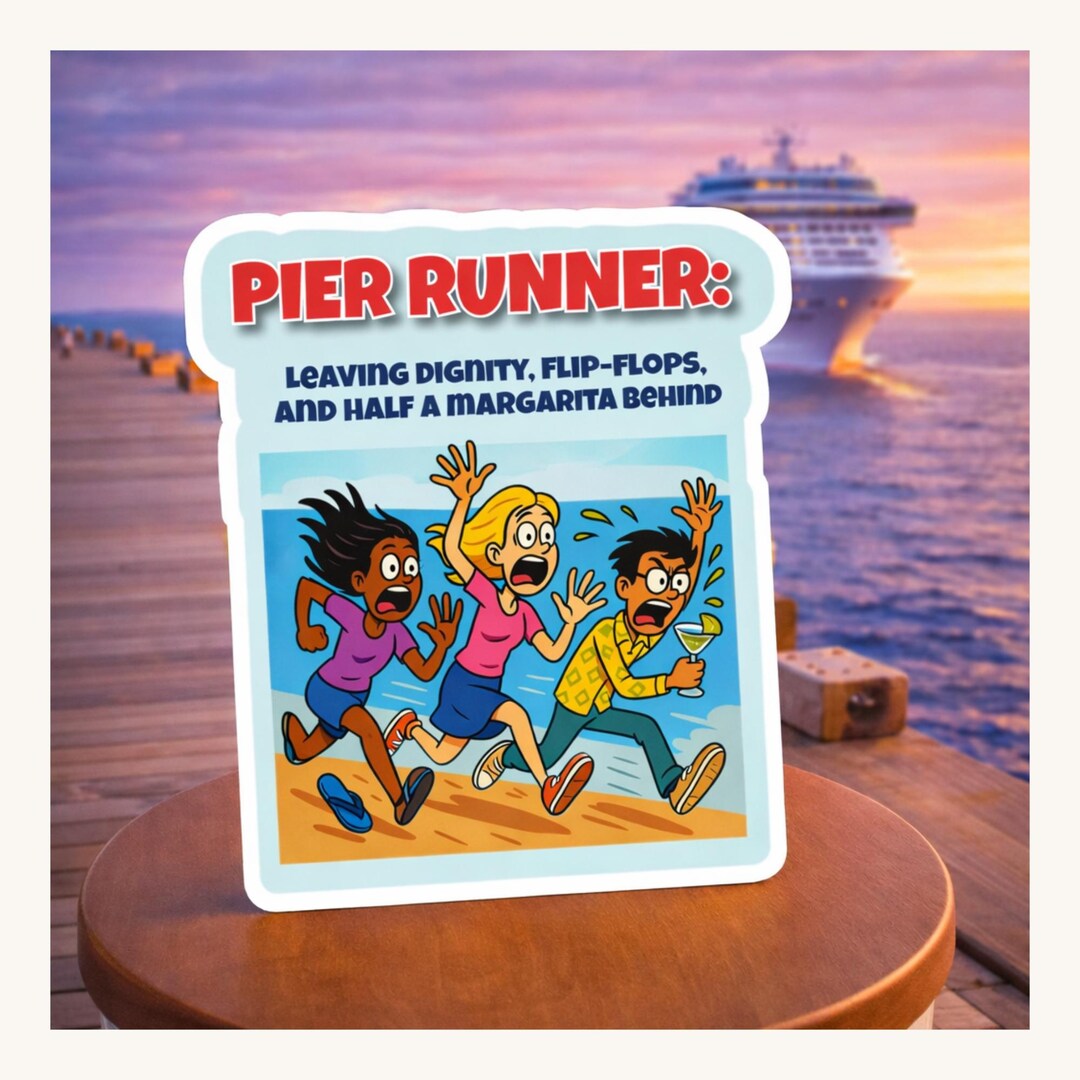 Pier Runner Cruise Door Magnet: Funny Stateroom Decoration - Etsy