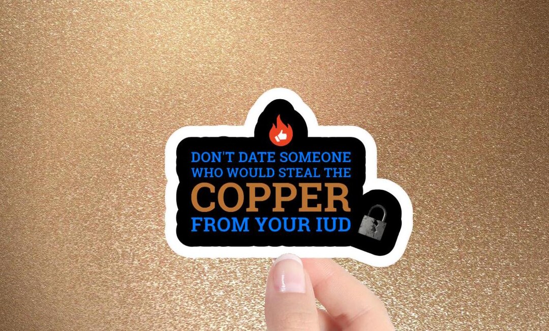 Shady Ex IUD Copper Theft Glossy Vinyl Sticker - Etsy