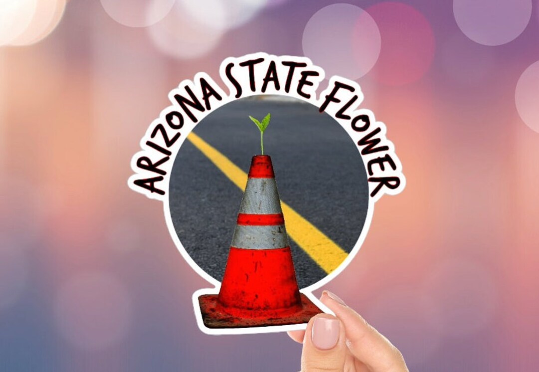 Arizona State Flower Sticker | Funny Gift for Lovers of AZ | HOA Weed ...