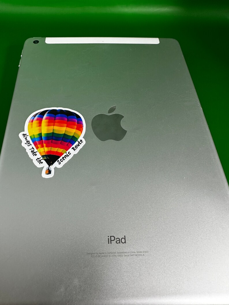 Hot Air Balloon Sticker: Scenic Route Vinyl Decal - Etsy