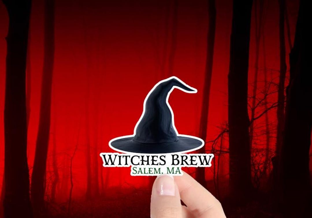 Witches Brew Sticker: Witch Hat Vinyl Decal - Etsy