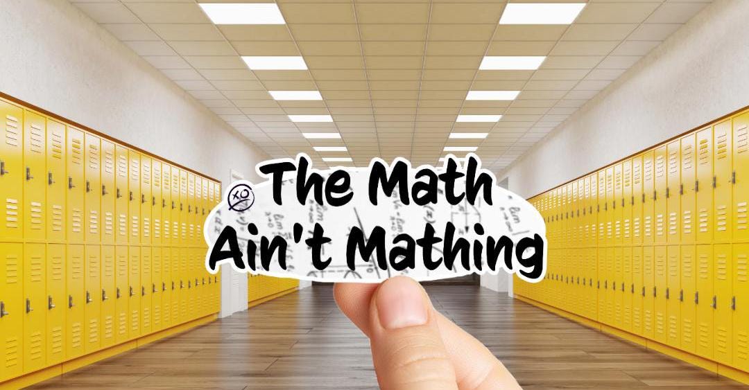 The Math Ain't Mathing Sticker: Funny Math Mishap, Laptop Decal - Etsy