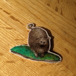 Medieval Cat Sticker Funny/cute/ Goofy Painting of a Cat on Grass. - Etsy