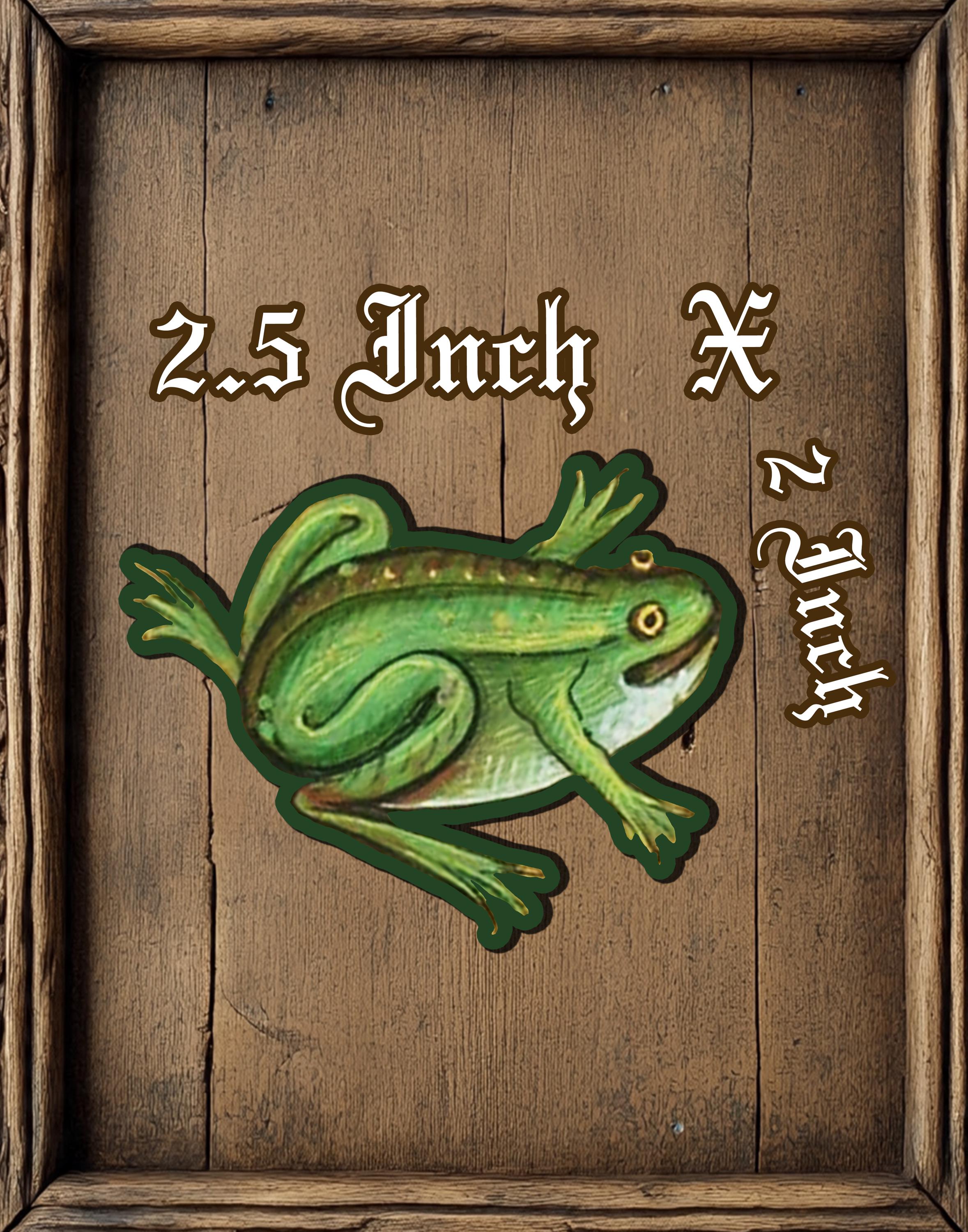 Funny Medieval Frog Stickers - 8 Pack - Goofy Historic Art - Etsy