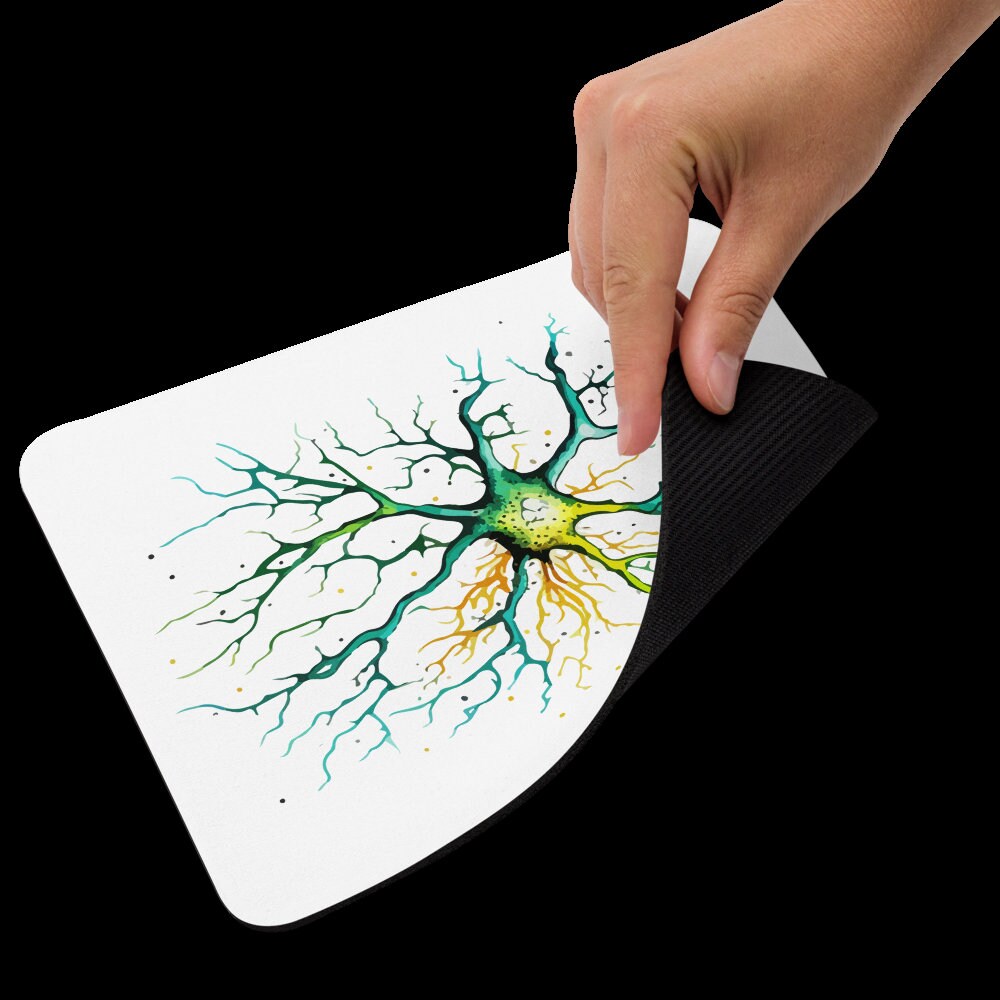 Neuron Mouse Pad Brain Nerve Cell Science Neuro Neuroscience Cell Art ...