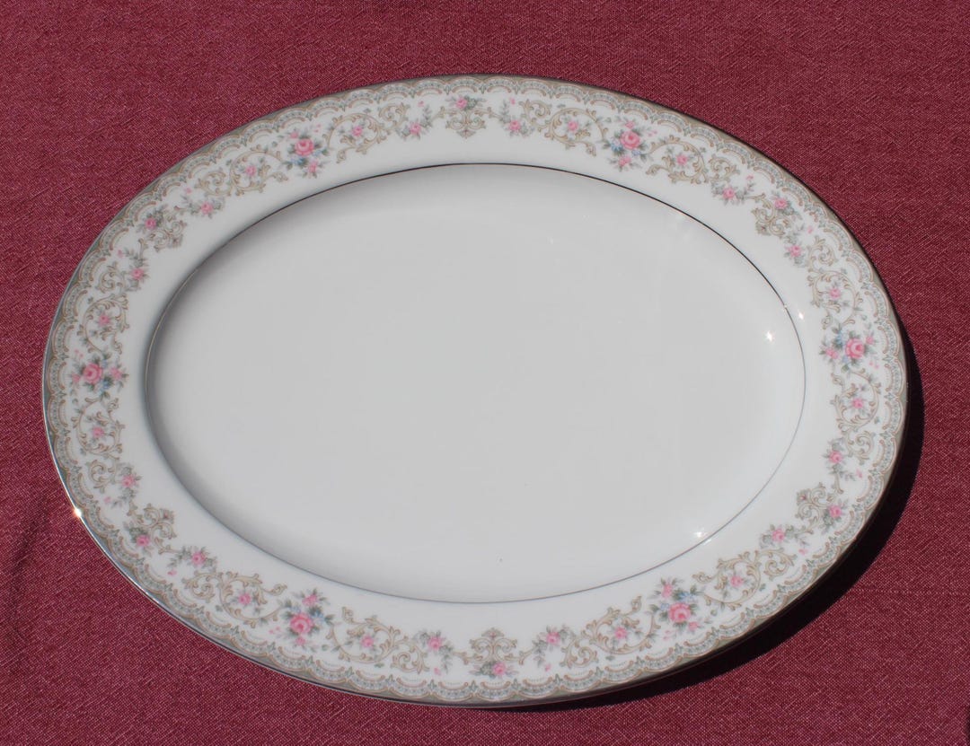 Noritake Edgewood (5807) Classic Serving Platter - Etsy