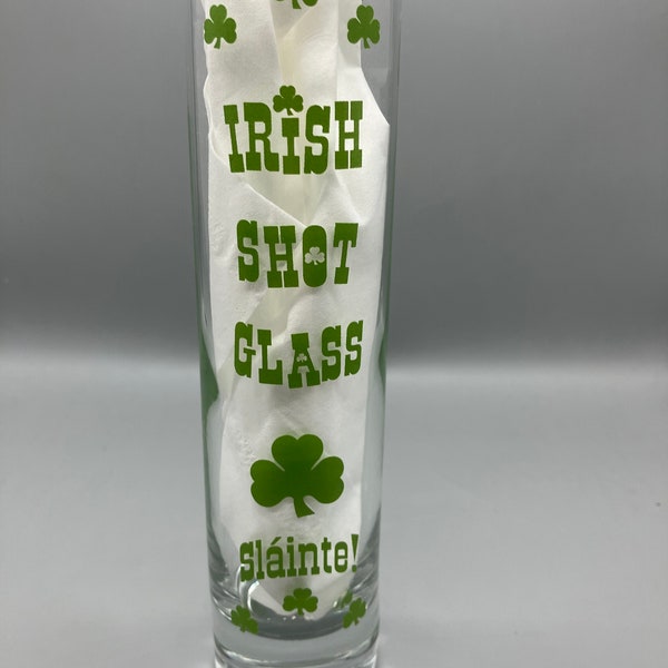 Irish Shot Glass - Etsy