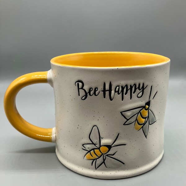 Bee Happy Mug - Etsy