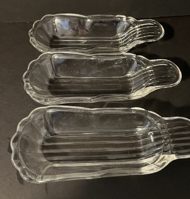 Vintage Banana Split Glass Dishes Set of 3 - Etsy